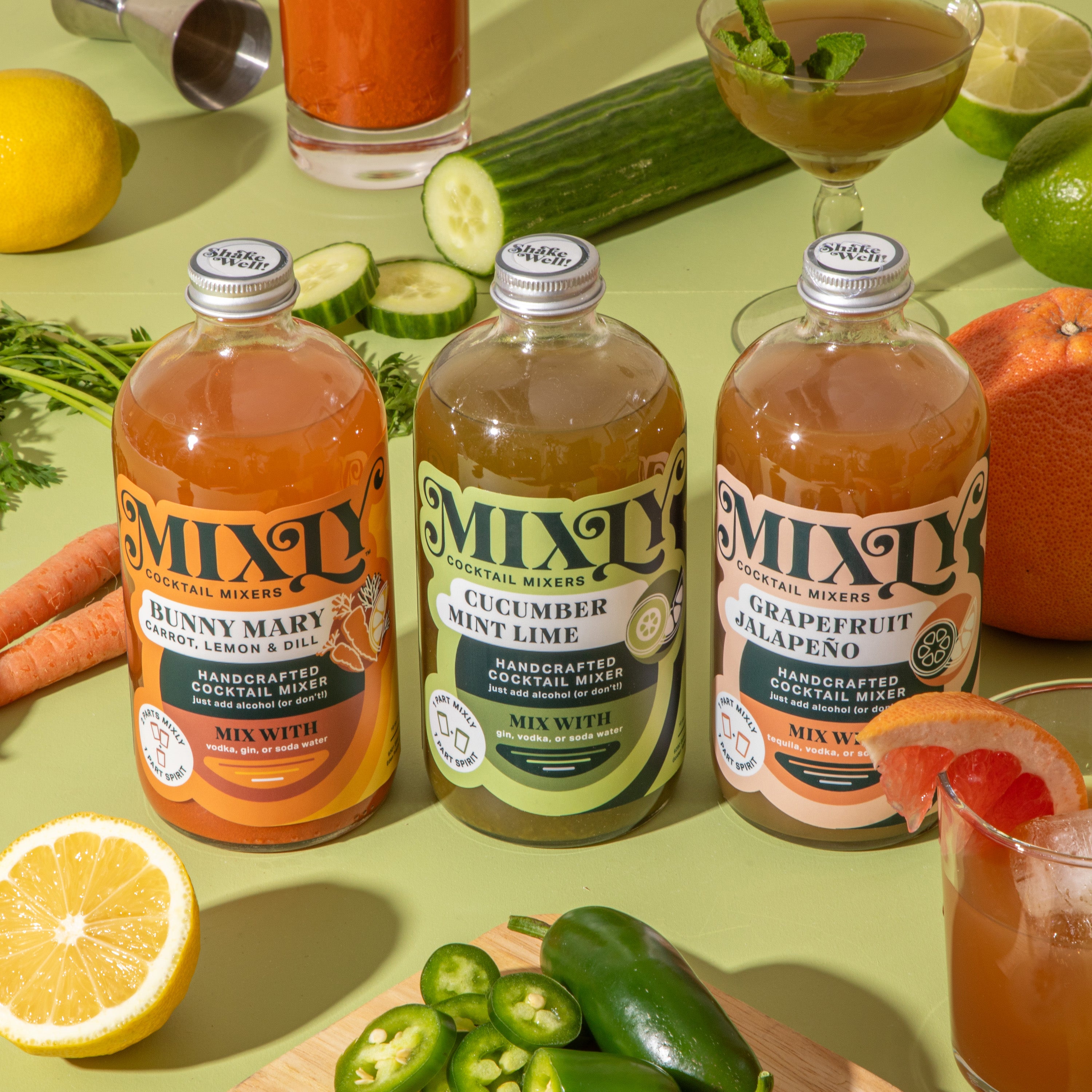 Mixly All-Natural Spring Cocktail & Mocktail Mixers – Mixly Cocktail Co