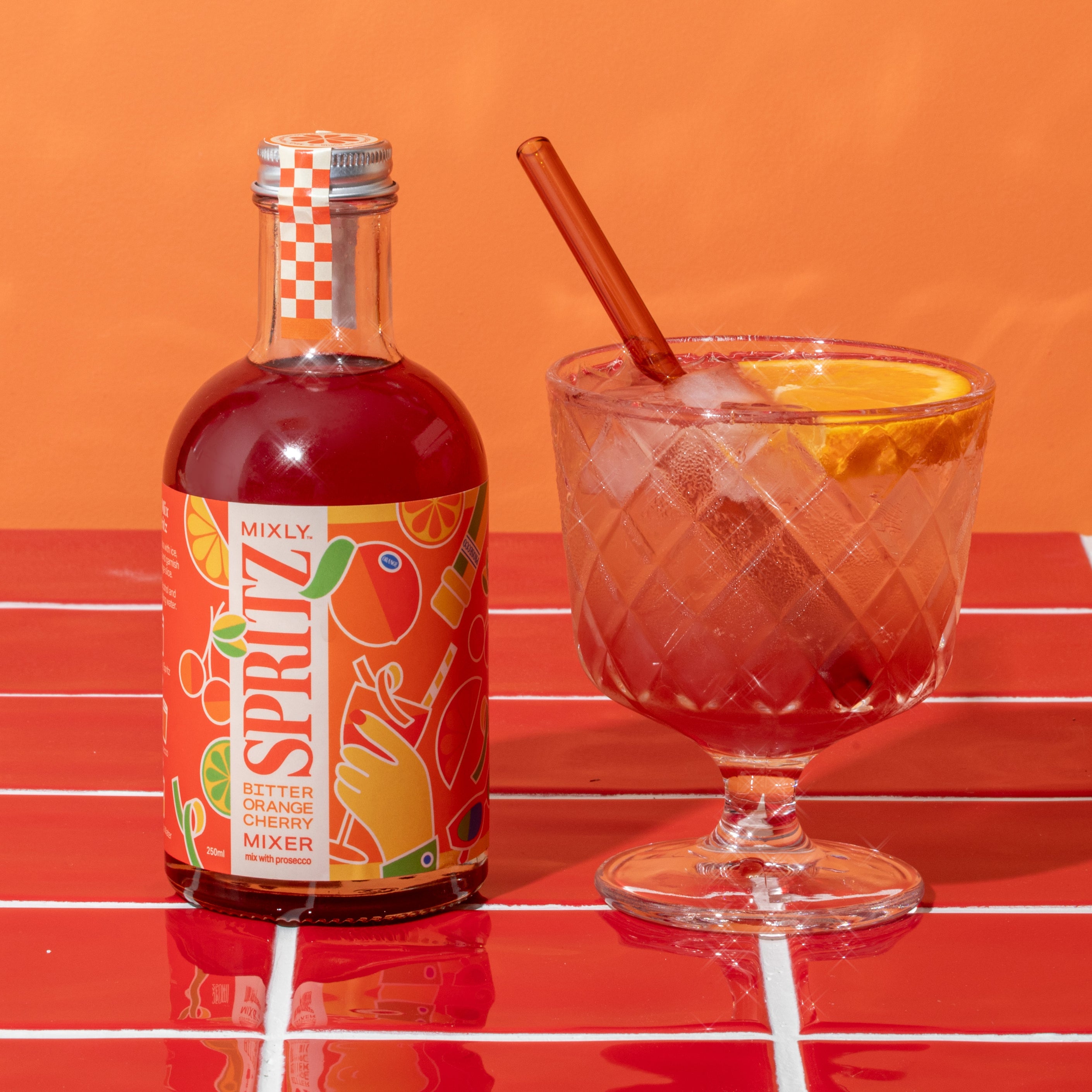 Bitter Orange Cherry Spritz | Non Alcoholic Cocktail & Mocktail Mixer ...