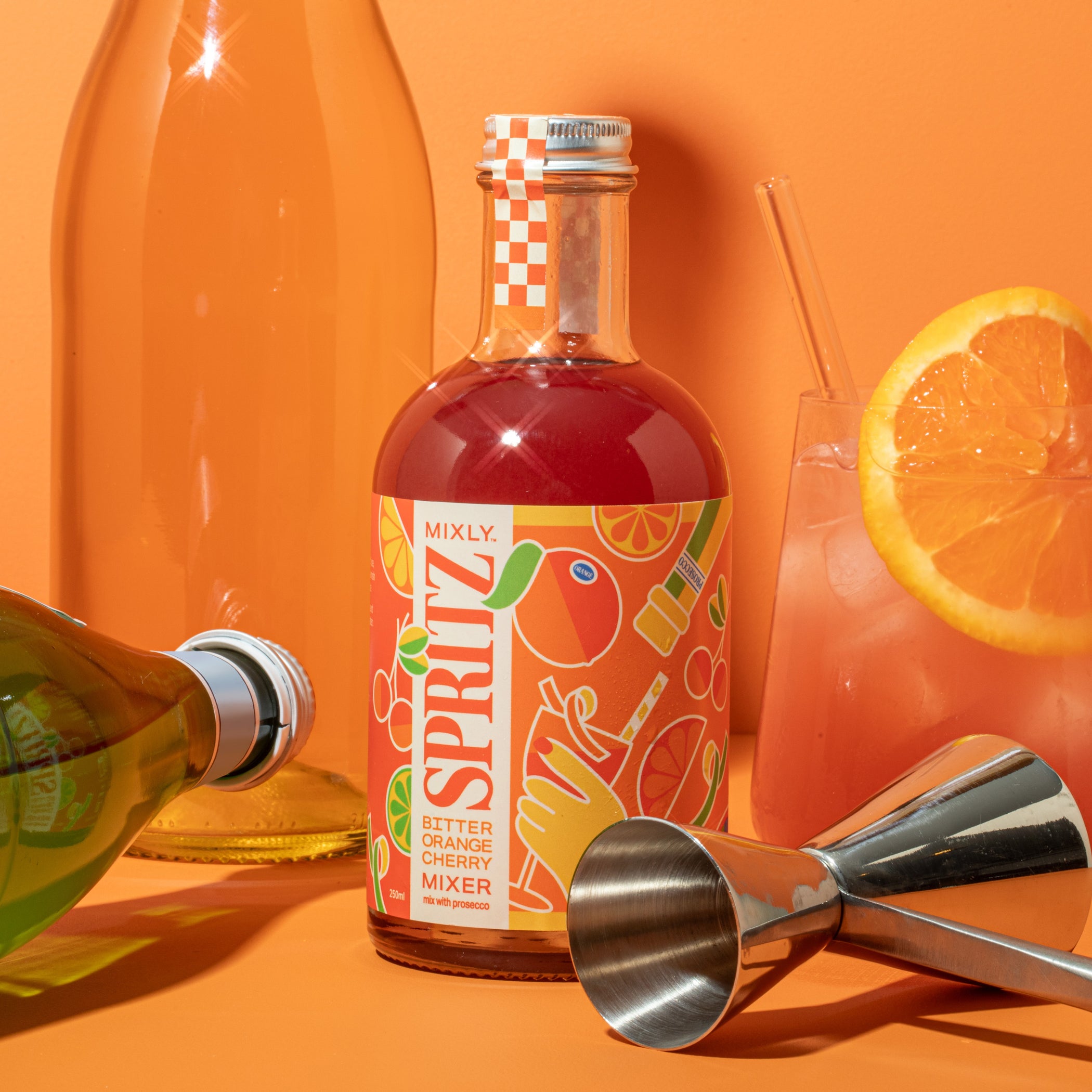 Bitter Orange Cherry Spritz | Non Alcoholic Cocktail & Mocktail Mixer ...