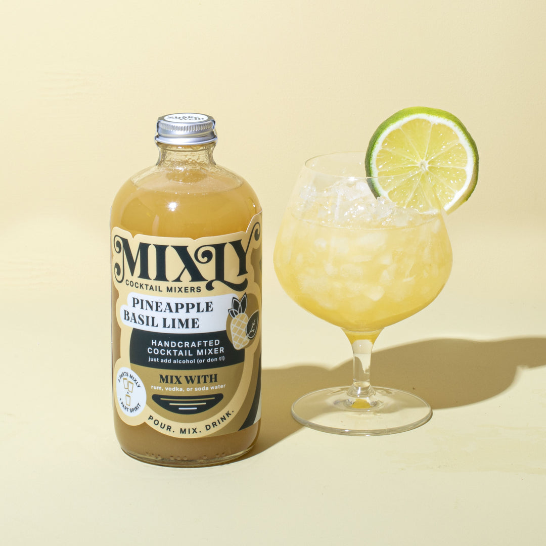 Pineapple Basil Lime Cocktail & Mocktail Recipes – Mixly Cocktail Co